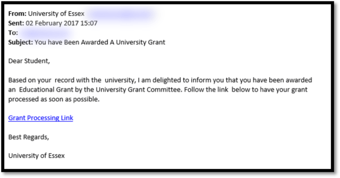 Think you can spot a phishing email? | Blog | University of Essex